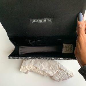 Lafayette 148 New York | Bags | Black And White Tweed Clutch | Poshmark